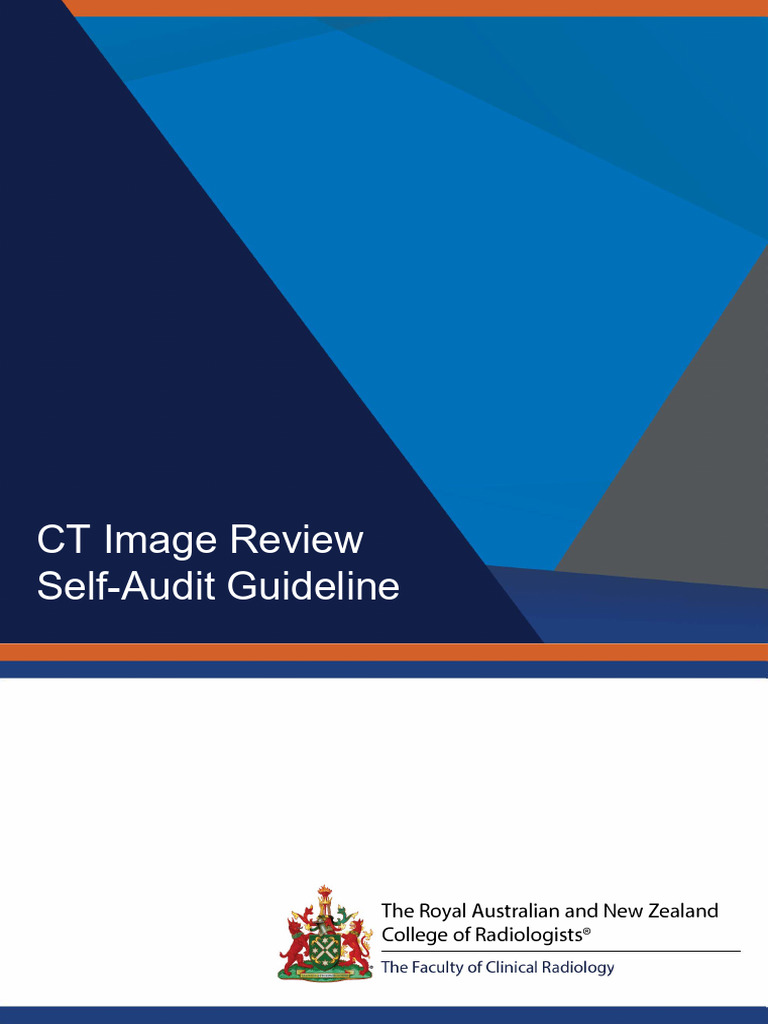 CT Image Review Self-Audit Guideline V3.0 | PDF | Ct Scan | Radiology