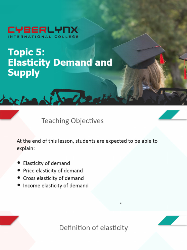 Understanding Demand and Supply Elasticity | PDF | Elasticity ...