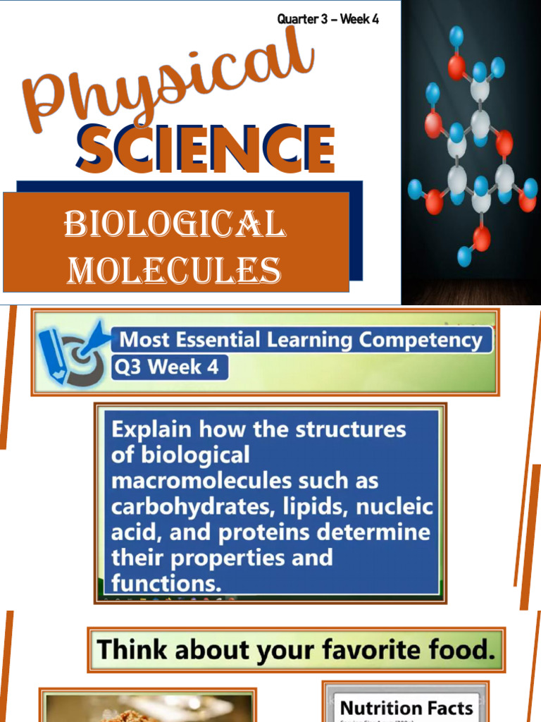 Biological Molecules | PDF | Science & Mathematics