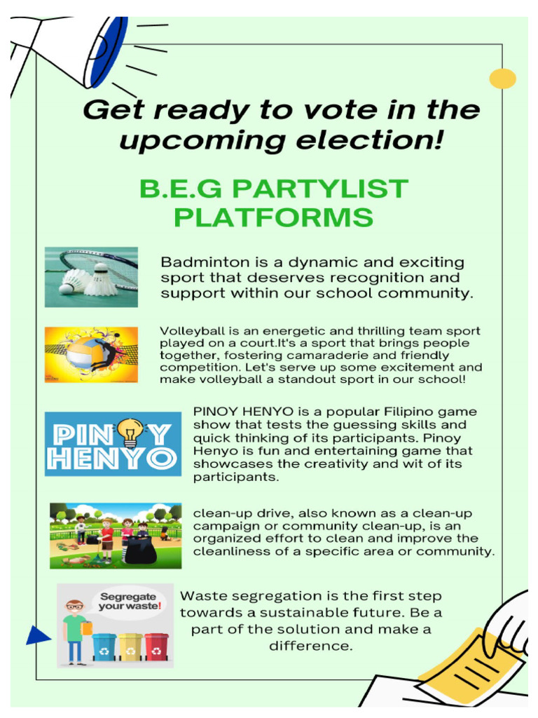 Platforms For Election | PDF