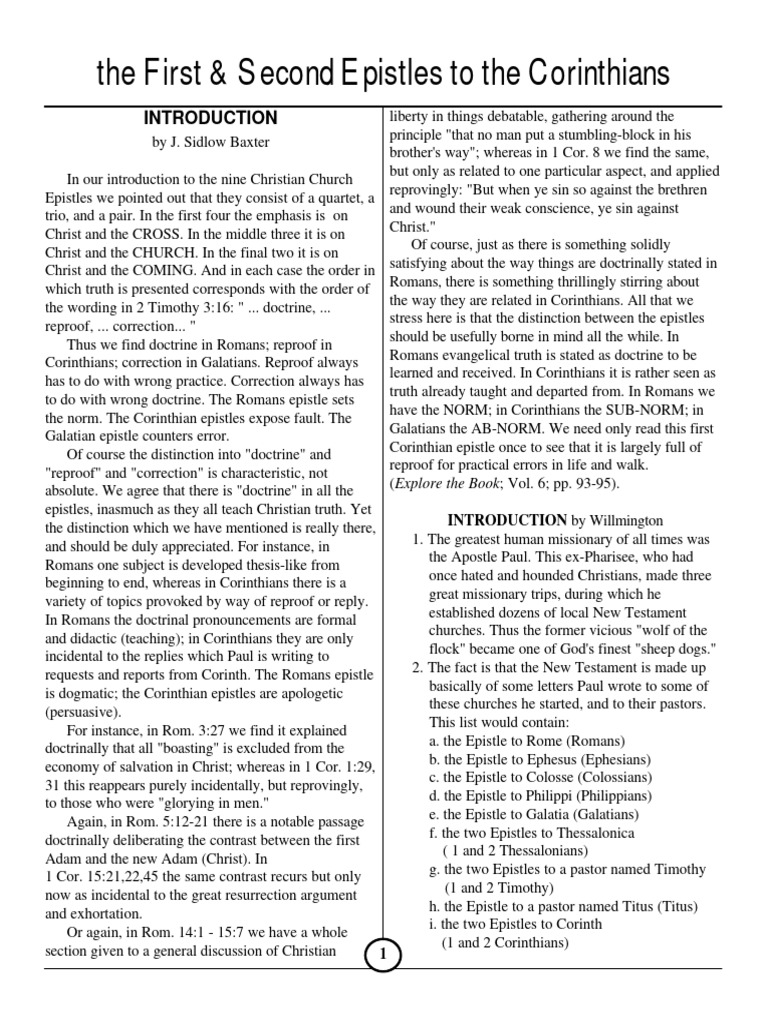 4 Corinthians | PDF | Paul The Apostle | First Epistle To The Corinthians