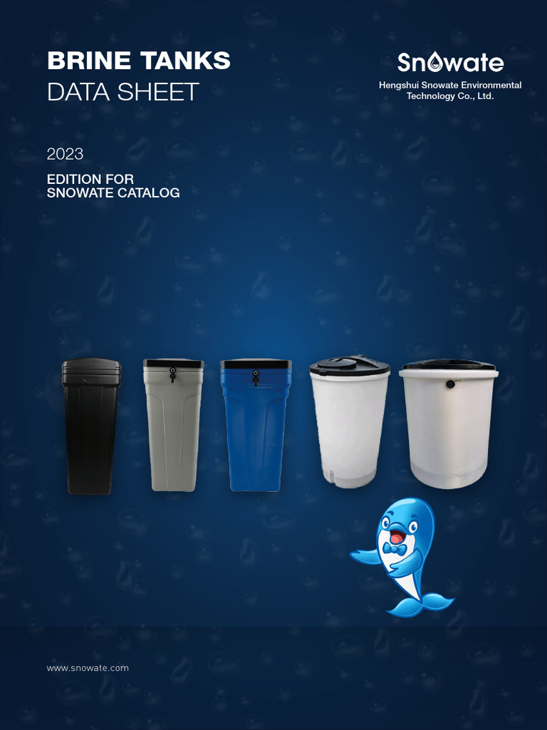 Brine Tank Data Sheet | PDF | Ion Exchange | Water