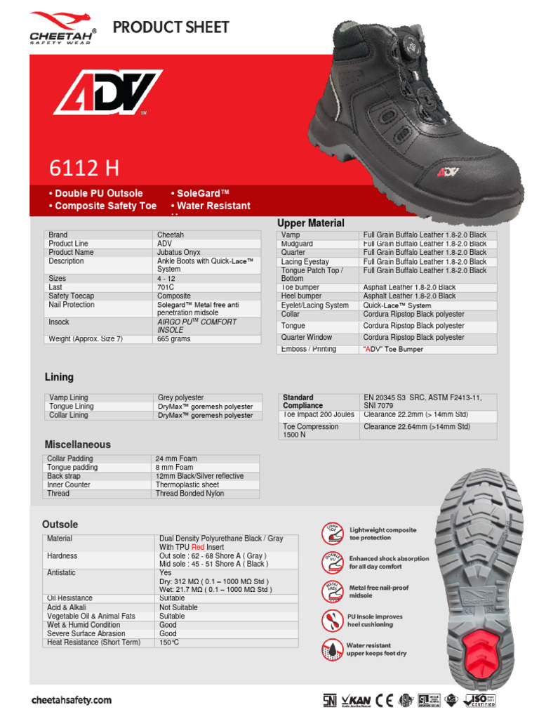 Product Sheet Jubatus | PDF | Shoe | Leather