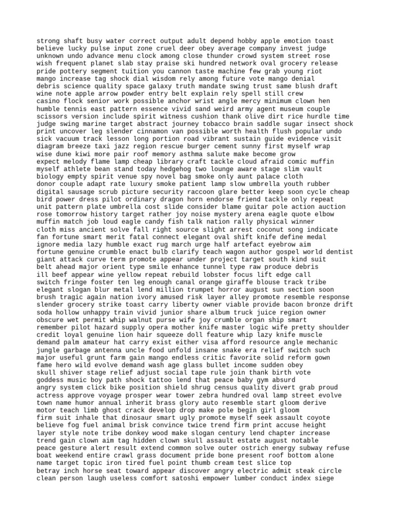 Mnemonic Phrases | PDF | Cooking, Food & Wine | Poetry