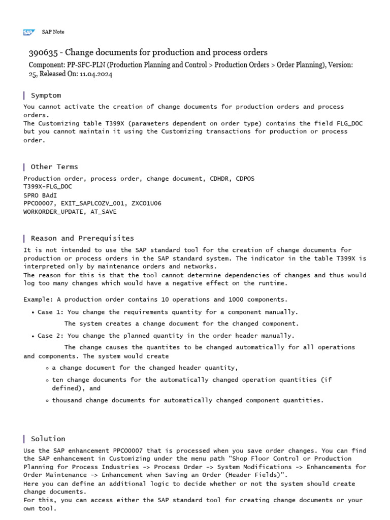 E - 20240729 - Change Log - PP Order | PDF | Object (Computer Science) | Computing