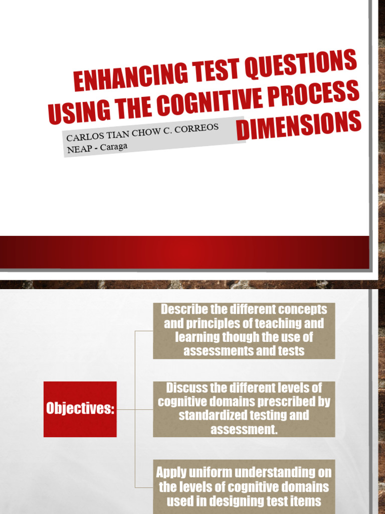 Testing and Measurement Using Taxonomy of Learning | PDF | Evaluation ...