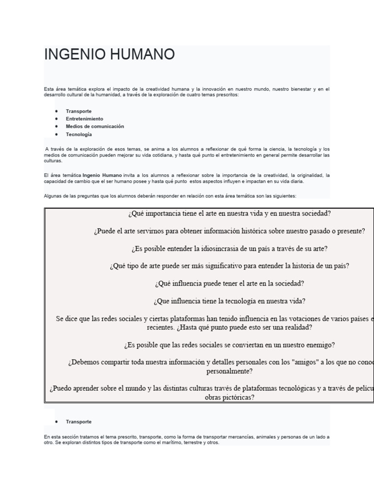 Ingenio Humano | PDF | Maestros | Internet