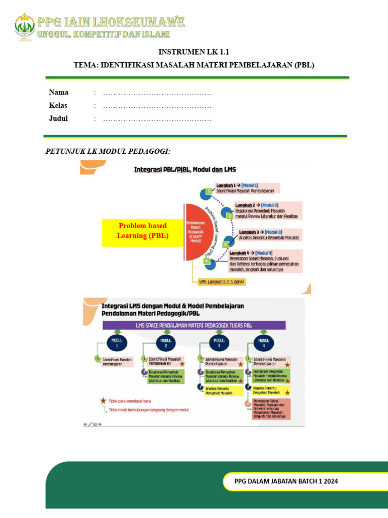 Instrumen LK 1.2. - Eksplorasi Penyebab Masalah - Kajian Literatur Dan Wawancara - (MODUL ...