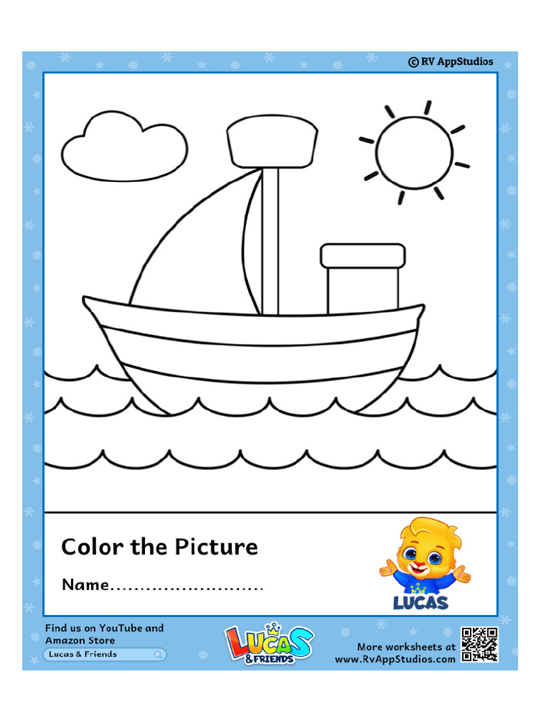 159 Free Printable Worksheets For Kids Color The Picture Worksheet ...
