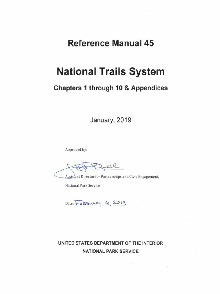 National Trails System Reference Manual | PDF | National Park Service ...