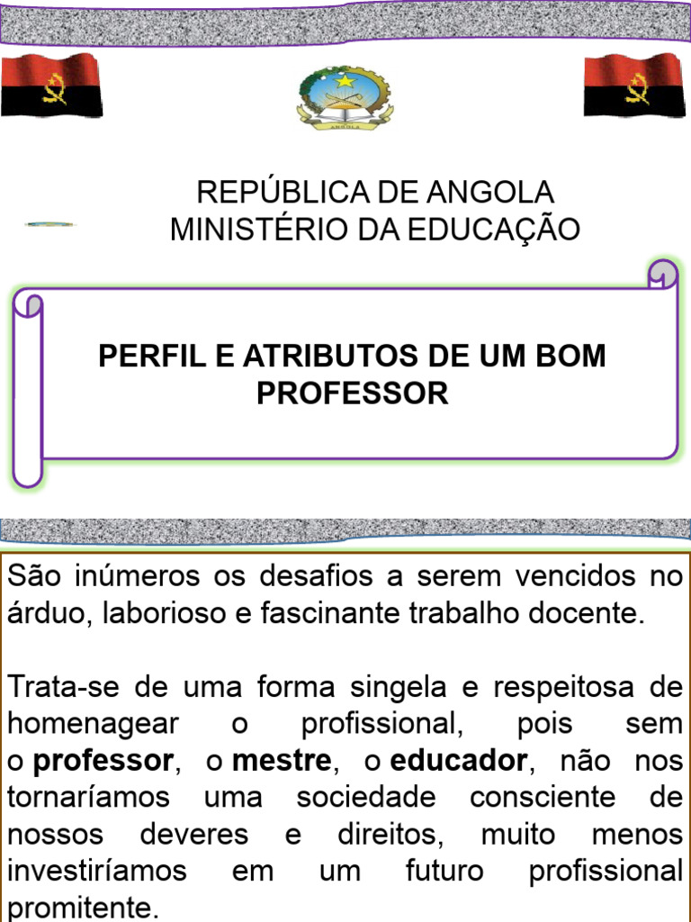 Perfil e Atributos do Bom Professor | PDF | Aprendizado