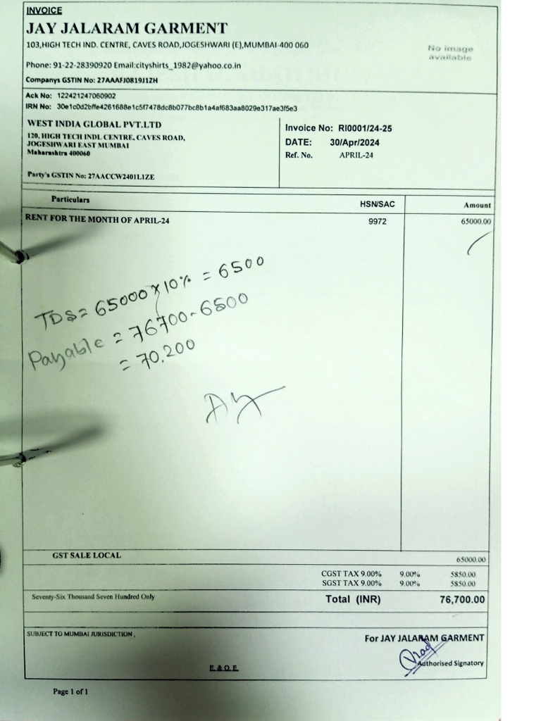 GST Refund Details | PDF