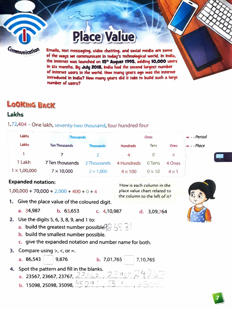 Maimoona Chapter 1 Place Value | PDF | Mathematical Notation | Numbers