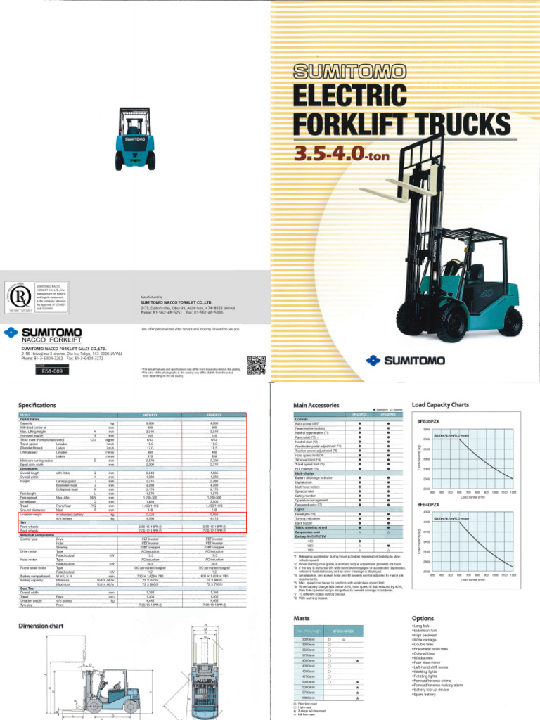 Sumitomo Forklift 4ton | PDF