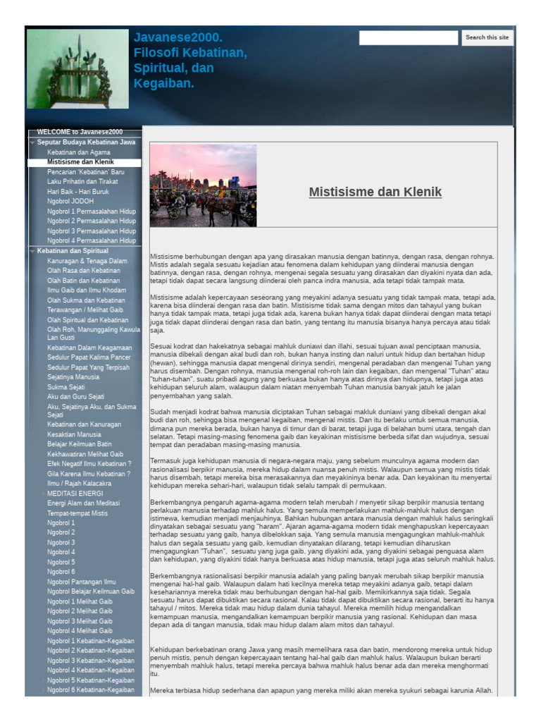 Mistisme Dan Klenik | PDF