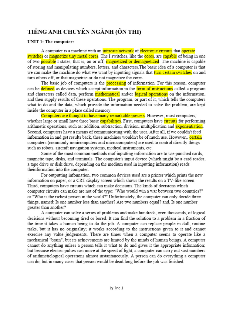 ONTHI | PDF | Computer Data Storage | Central Processing Unit