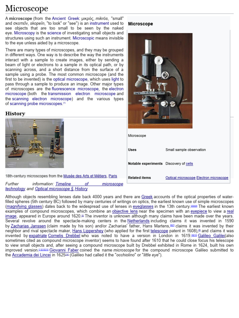 Microscope | PDF | Microscope | Electron Microscope