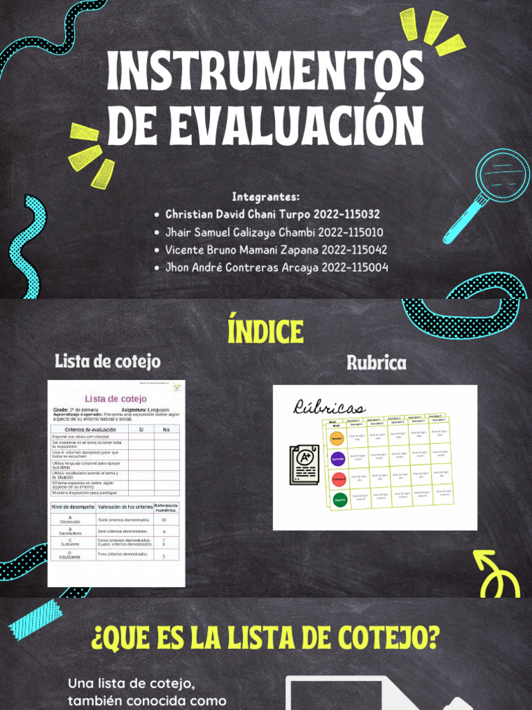 Instrumentos de Eva Final | PDF