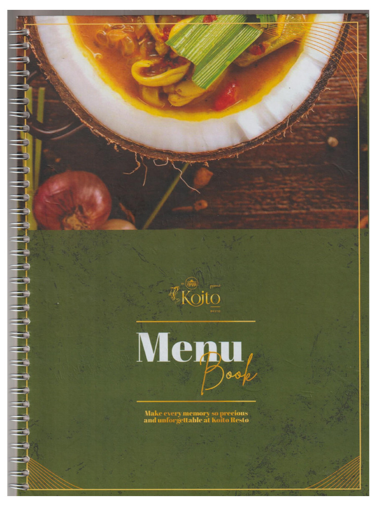 Buku Menu Koito Resto | PDF