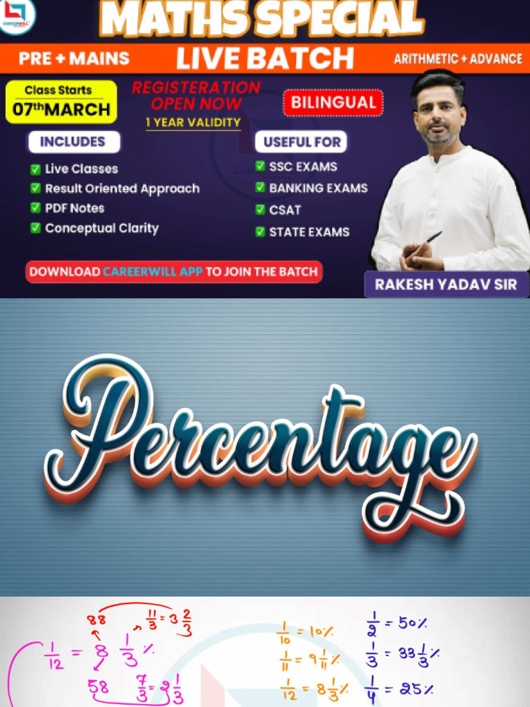 Percentage Class-2 | PDF