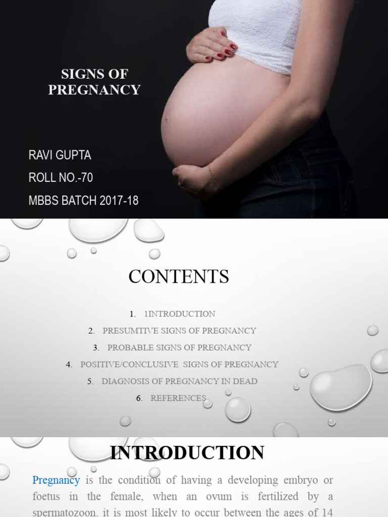 Ballottement Signs in Pregnancy | PDF | Pregnancy | Fetus