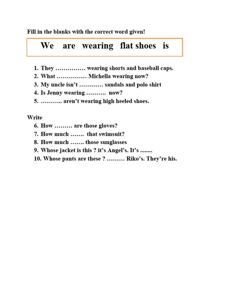 Exercise Unit 5 (Shopping) | PDF | Sports & Recreation