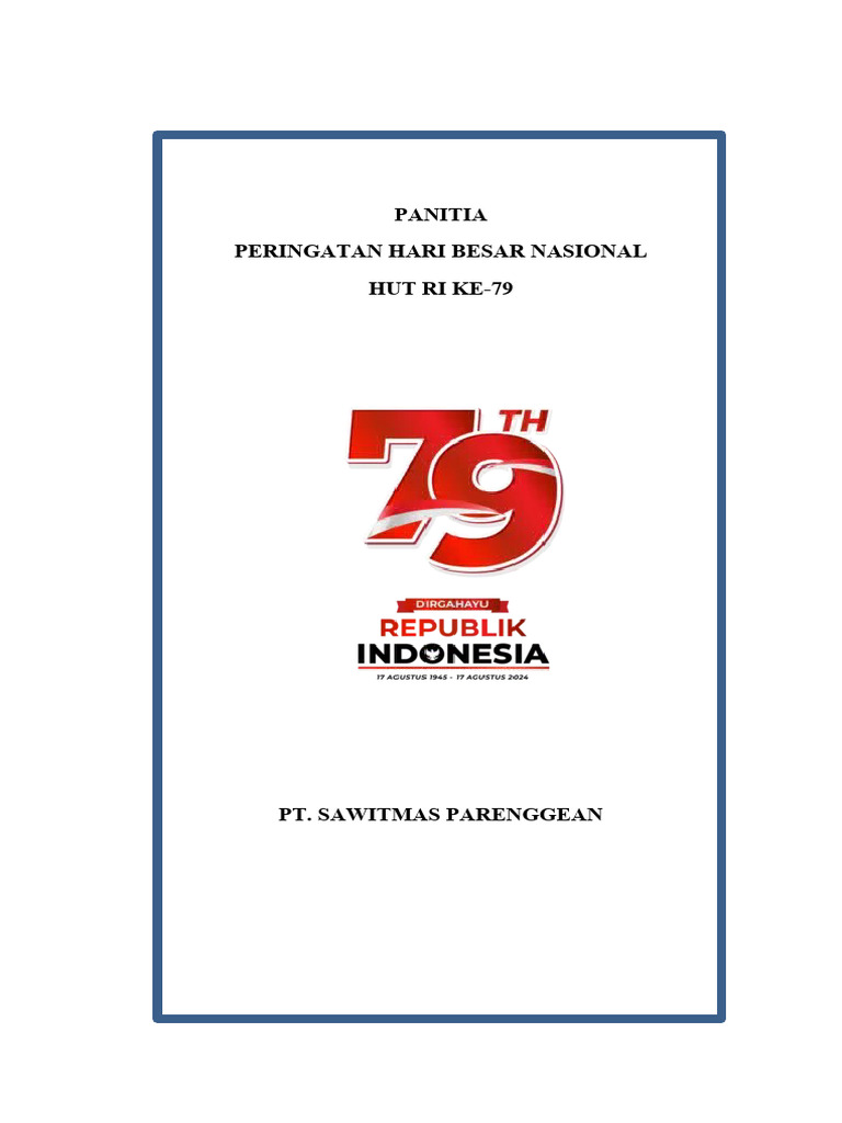 Contoh Proposal Agustusan | PDF