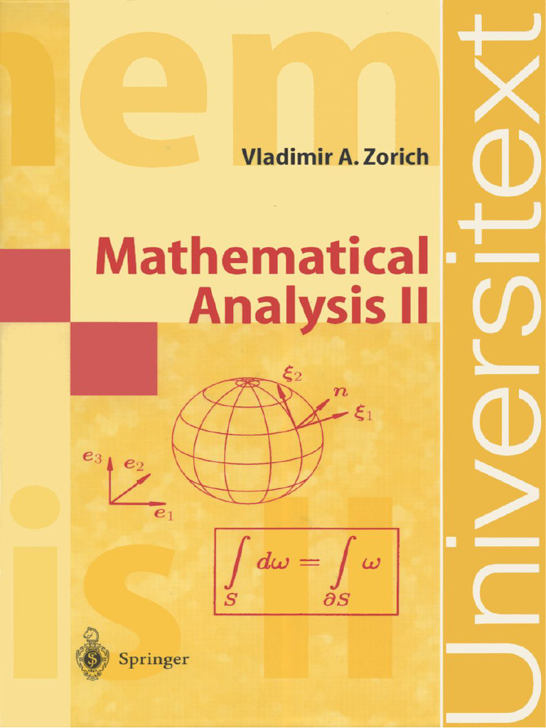 Mathematical-Analysis II | PDF