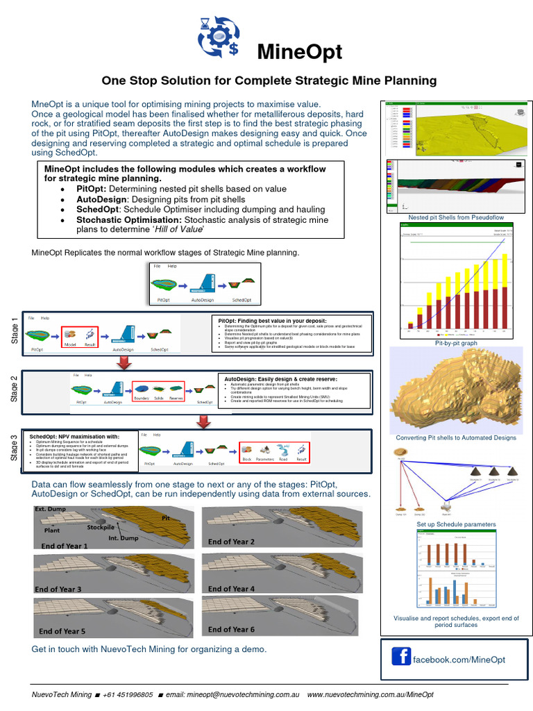 MineOpt Flyer | PDF | Mathematical Optimization | Mining