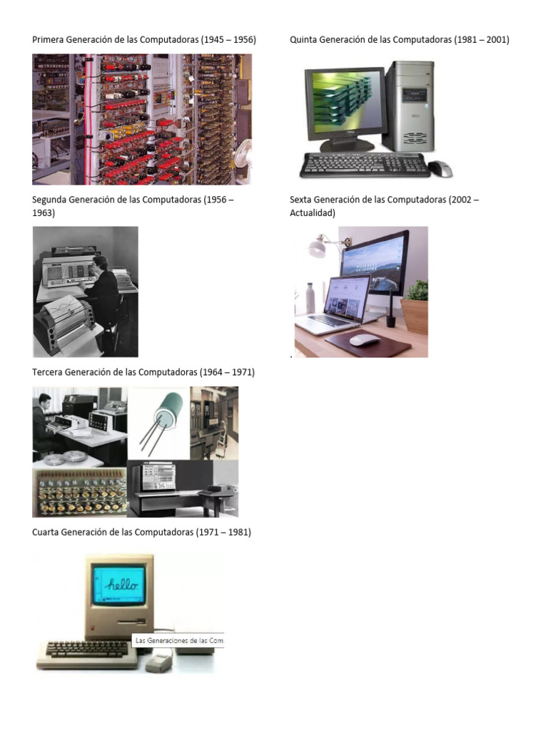 Primera Generación de Las Computadoras | PDF