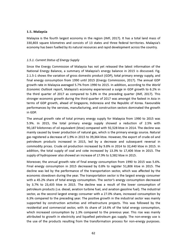 13.ERIA-RPR-FY2017 09 Chapter 2 5.malaysia | PDF | Biodiesel | Petroleum