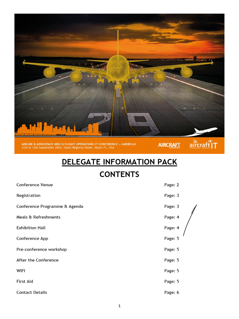 2023 Americas - Delegate Information Pack | PDF | Mobile App | Computing