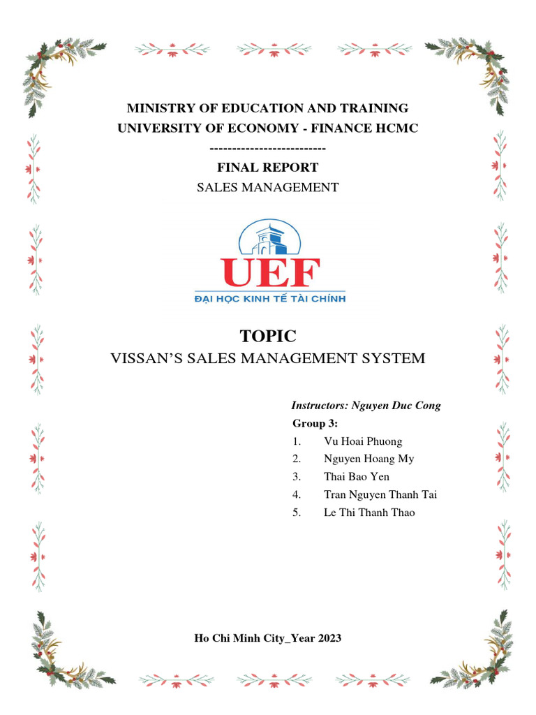 B02E - Group3 - Final Report Sales Management | PDF | Sales | Sausage