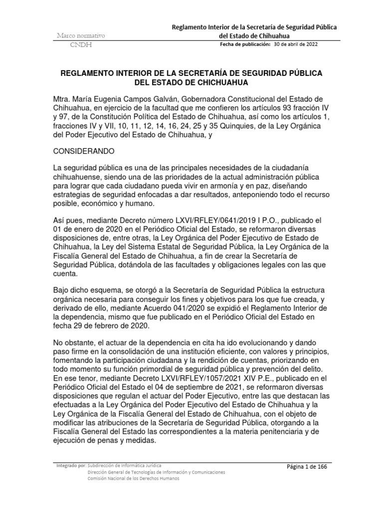 Reglamento ISSPE Chih | PDF | Seguridad | La seguridad informática