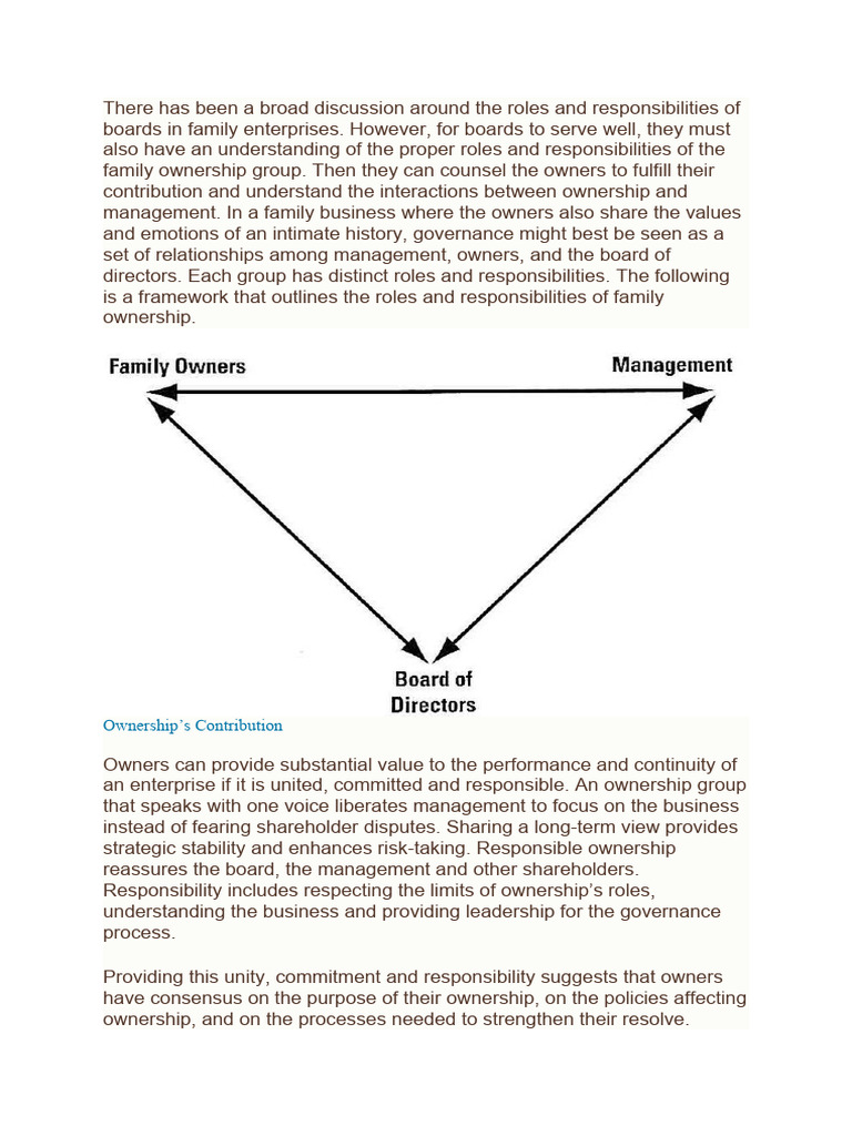 Role of The Founder in Family Business - Founders Value, Business ...