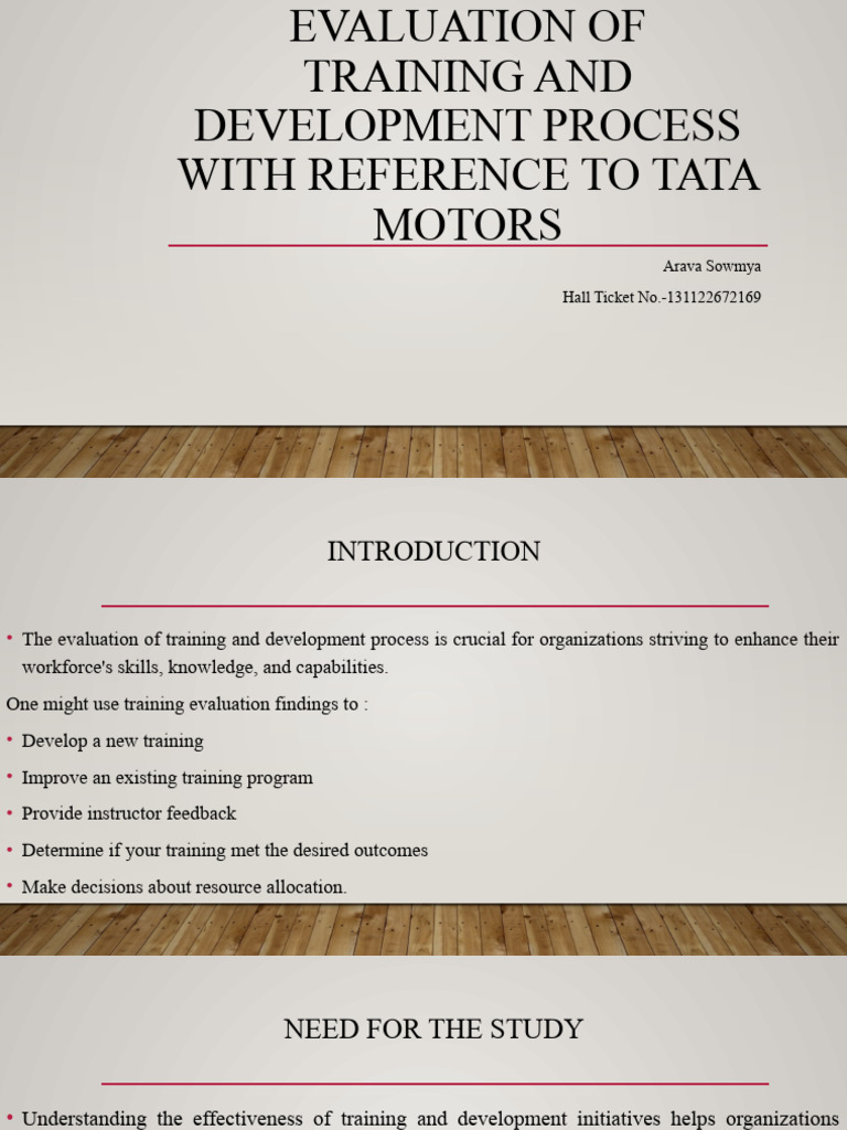 Evaluation of Training and Development Process | PDF | Employment ...