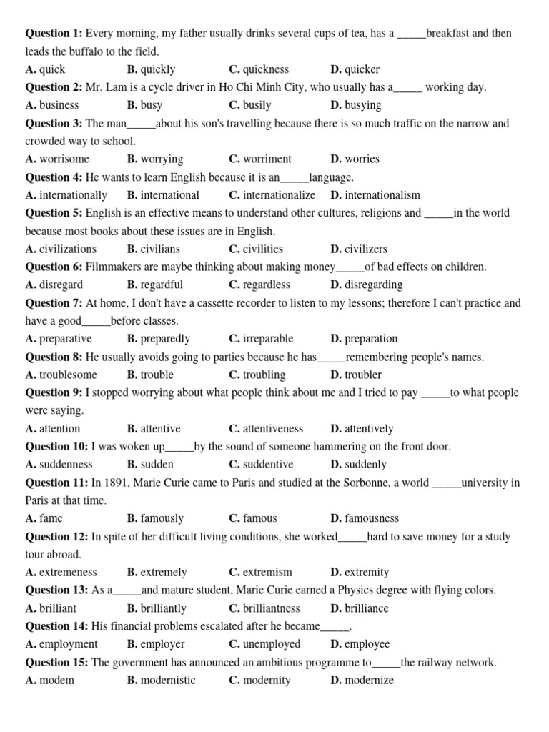 Word Form | PDF