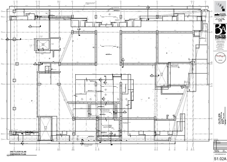 2Nd Floor Slab Dimension Plan: WWW - Balzer.cc | PDF