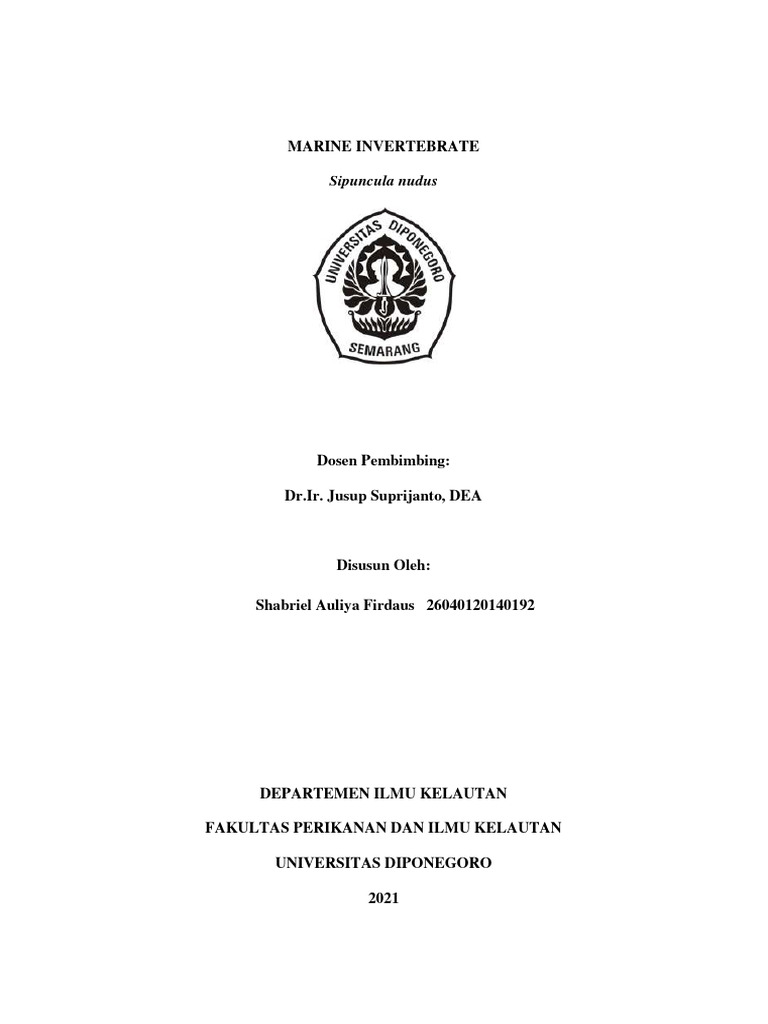 Sipuncula Nudus | PDF