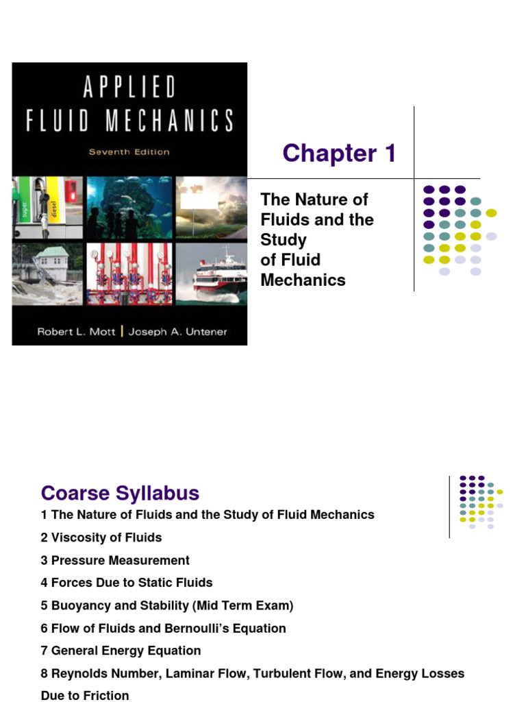 Chap 1 | PDF | Fluid Dynamics | Pressure