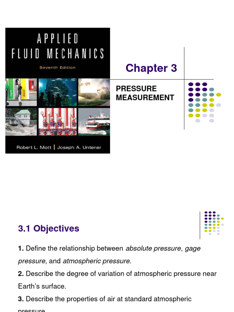 Chap 3 | PDF | Pressure | Pressure Measurement