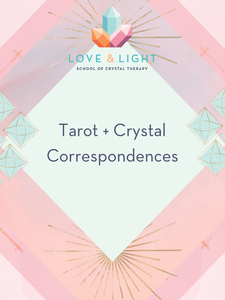 Tarot Crystal Correspondences Bonus Handout | PDF | Quartz | Gemstone