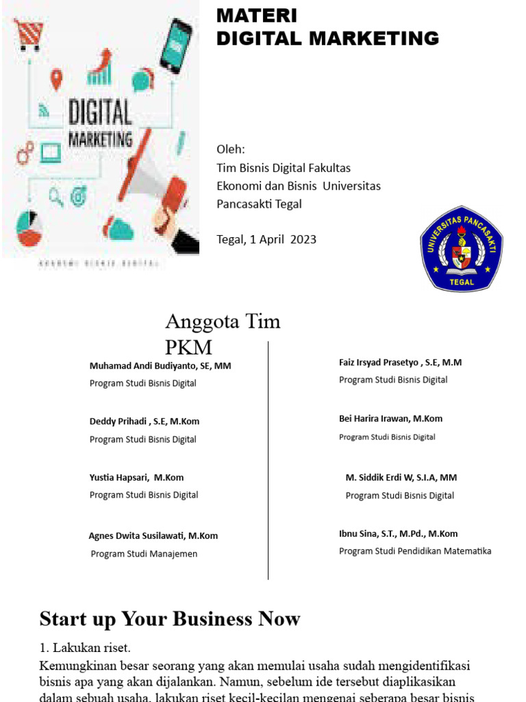 Panduan Lengkap Digital Marketing 2023 | PDF | Bisnis