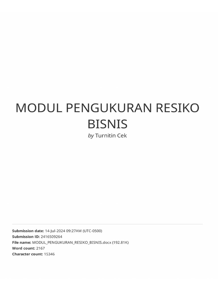 Hasil Turnitin Modul | PDF