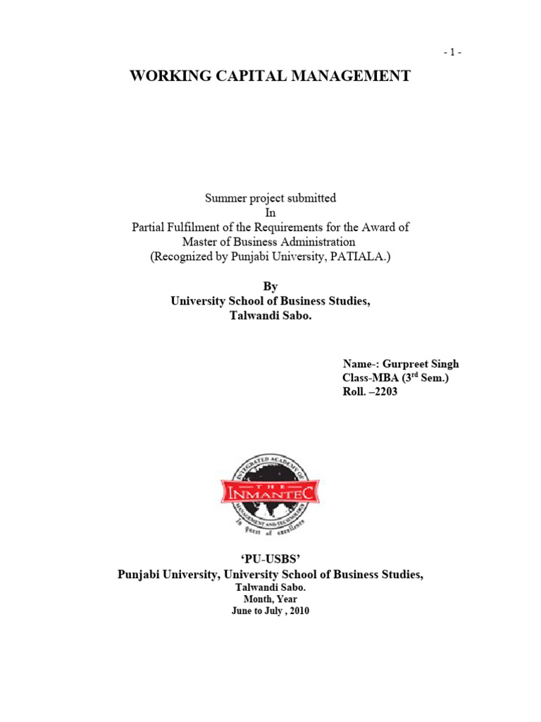 Project Working Capital | PDF | Working Capital | Urea Project Working Capital | PDF | Working Capital | Urea