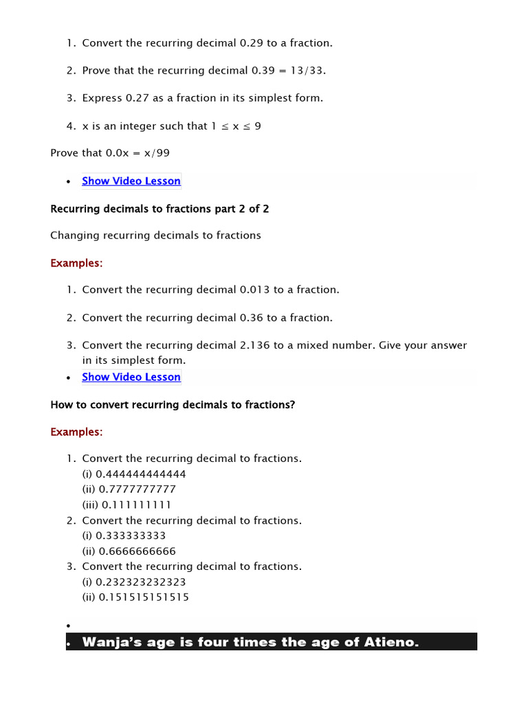 Math Questions Grade 8 | PDF | Equations | System Of Linear Equations