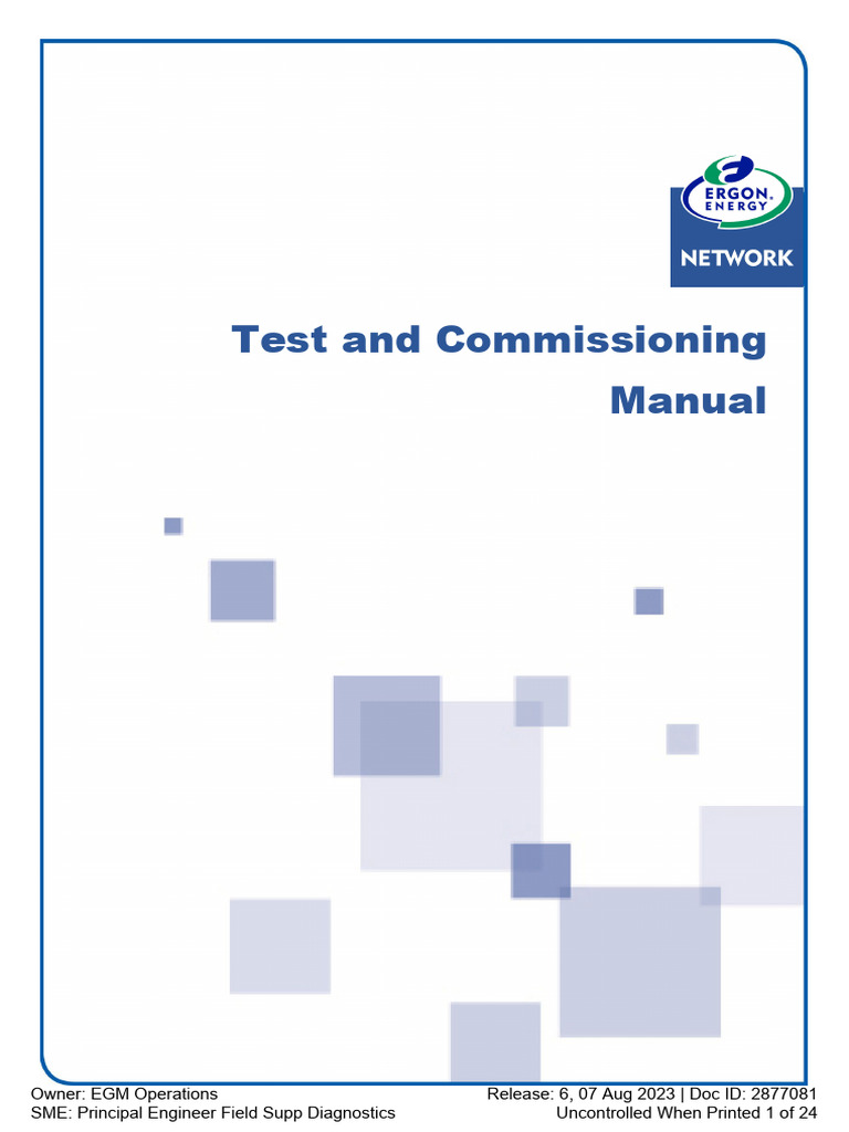 Test and Commissioning Manual 2877081 | PDF | Verification And ...
