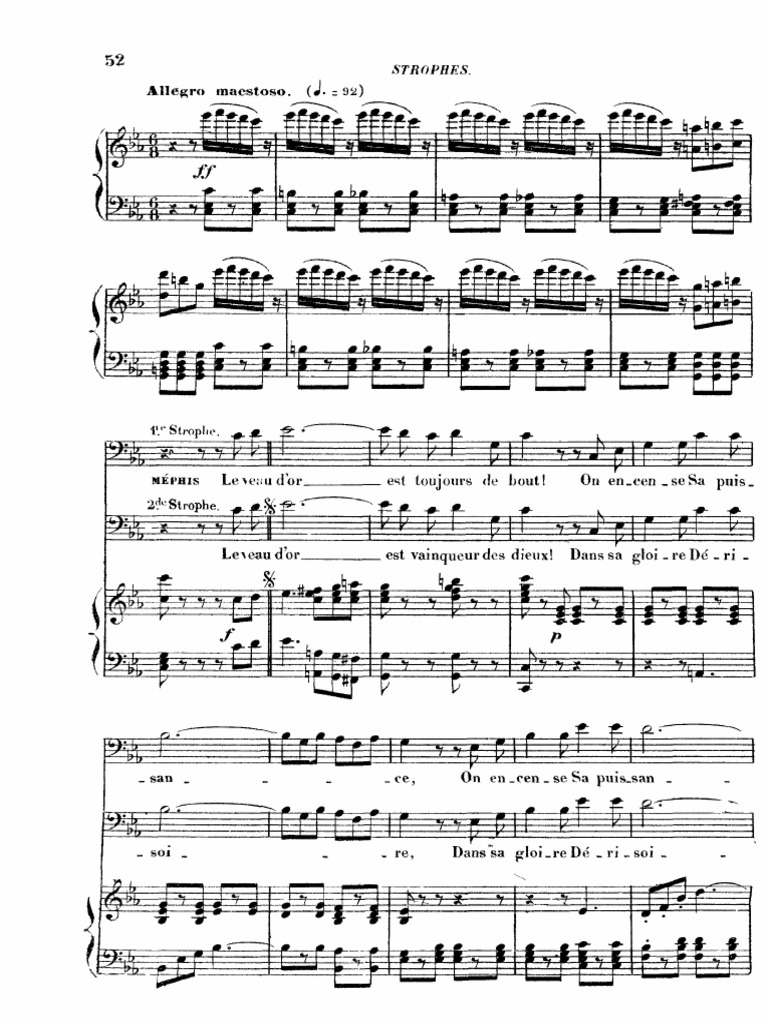 Le Veau Dor Mephistopheles Aria From Faust Gounod Pdf
