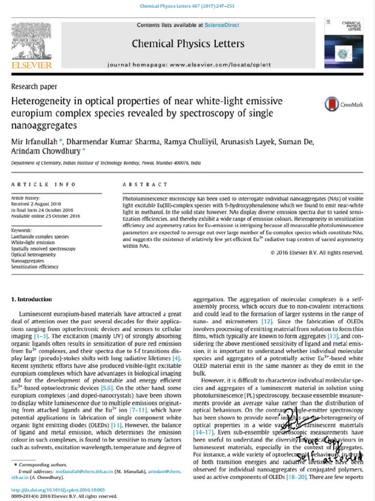 Chem Phys Lett | PDF