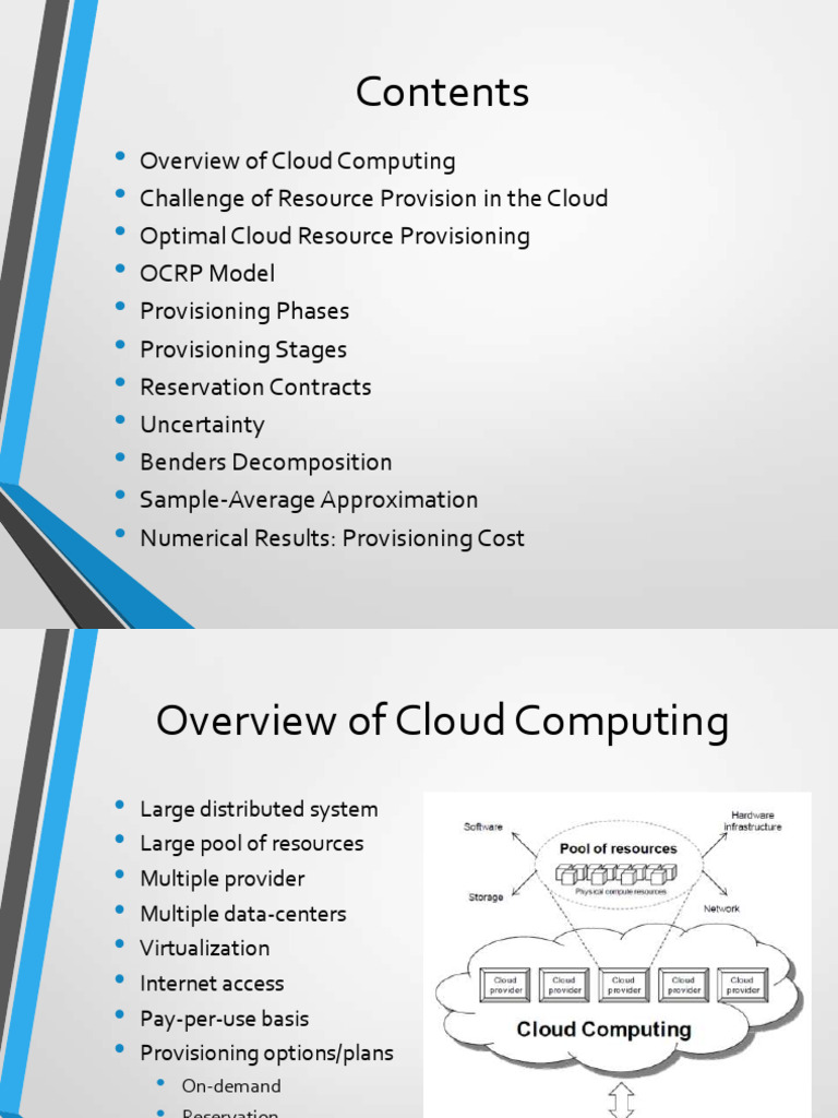 Resource Provisioning | PDF | Cloud Computing | Applied Mathematics
